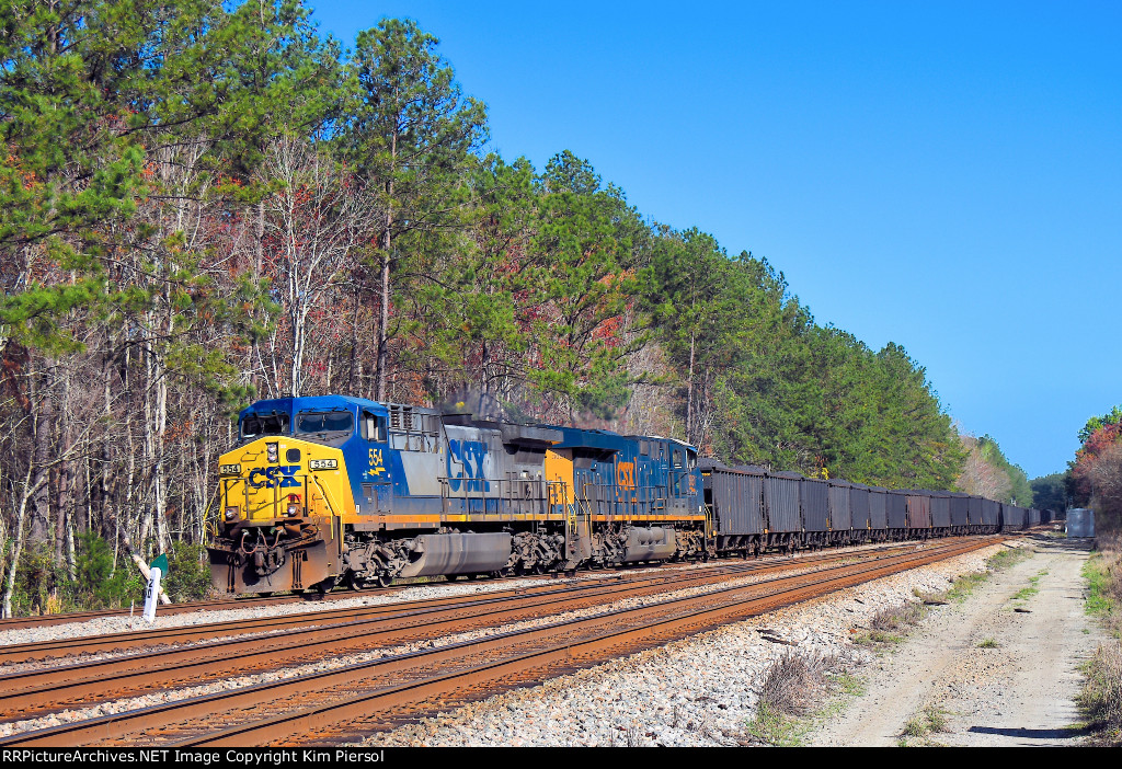 CSX 554 Coal Loads